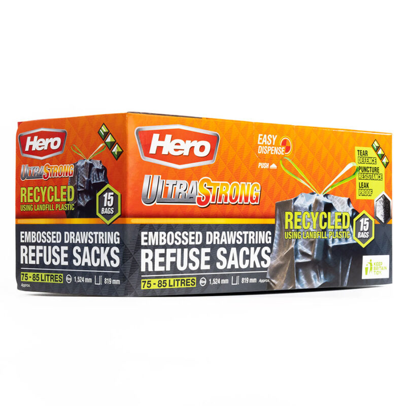 Ultra Strong Refuse Sacks - Hero Household